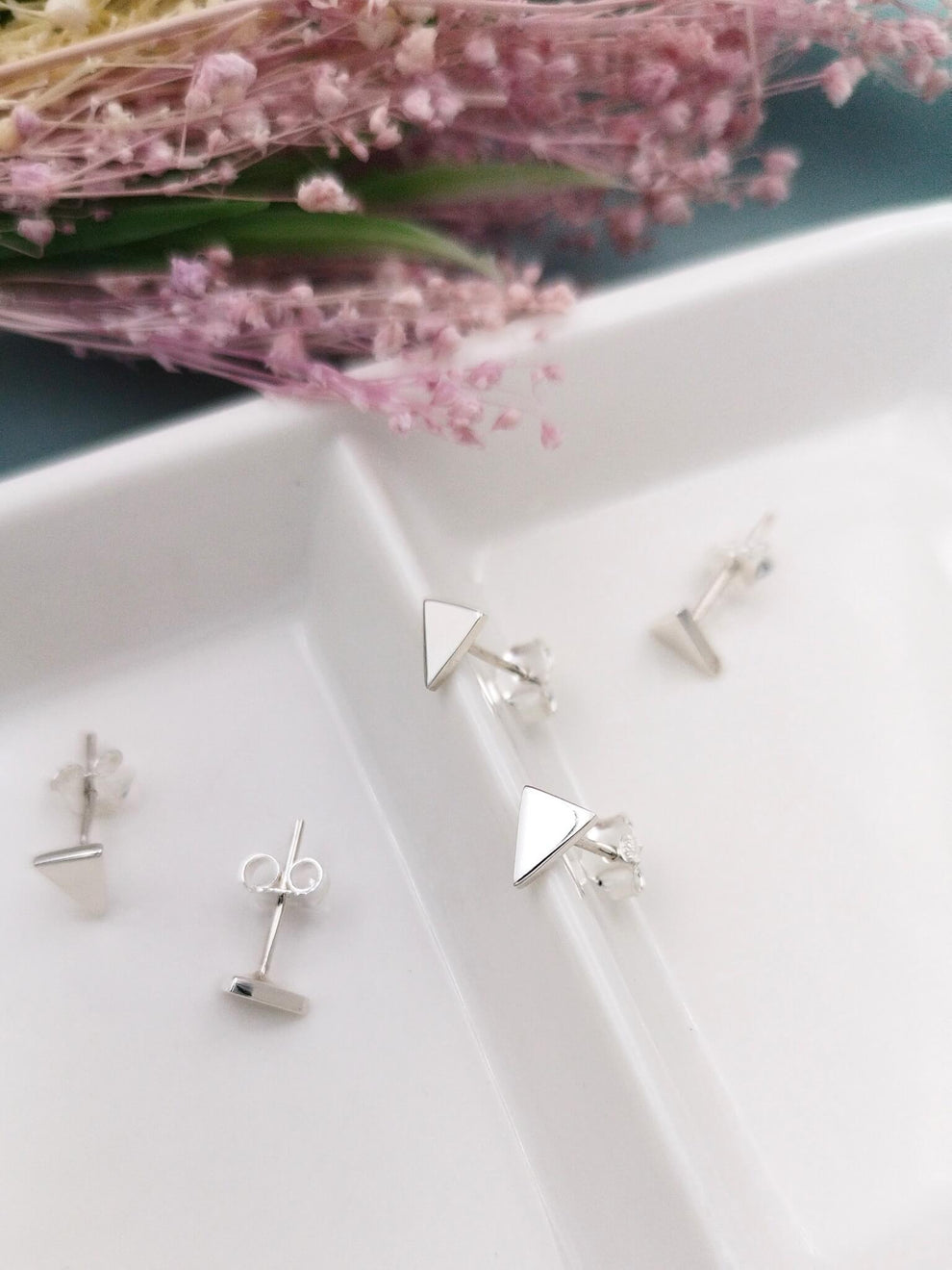 Aretes Triángulos – Pedra Joyas